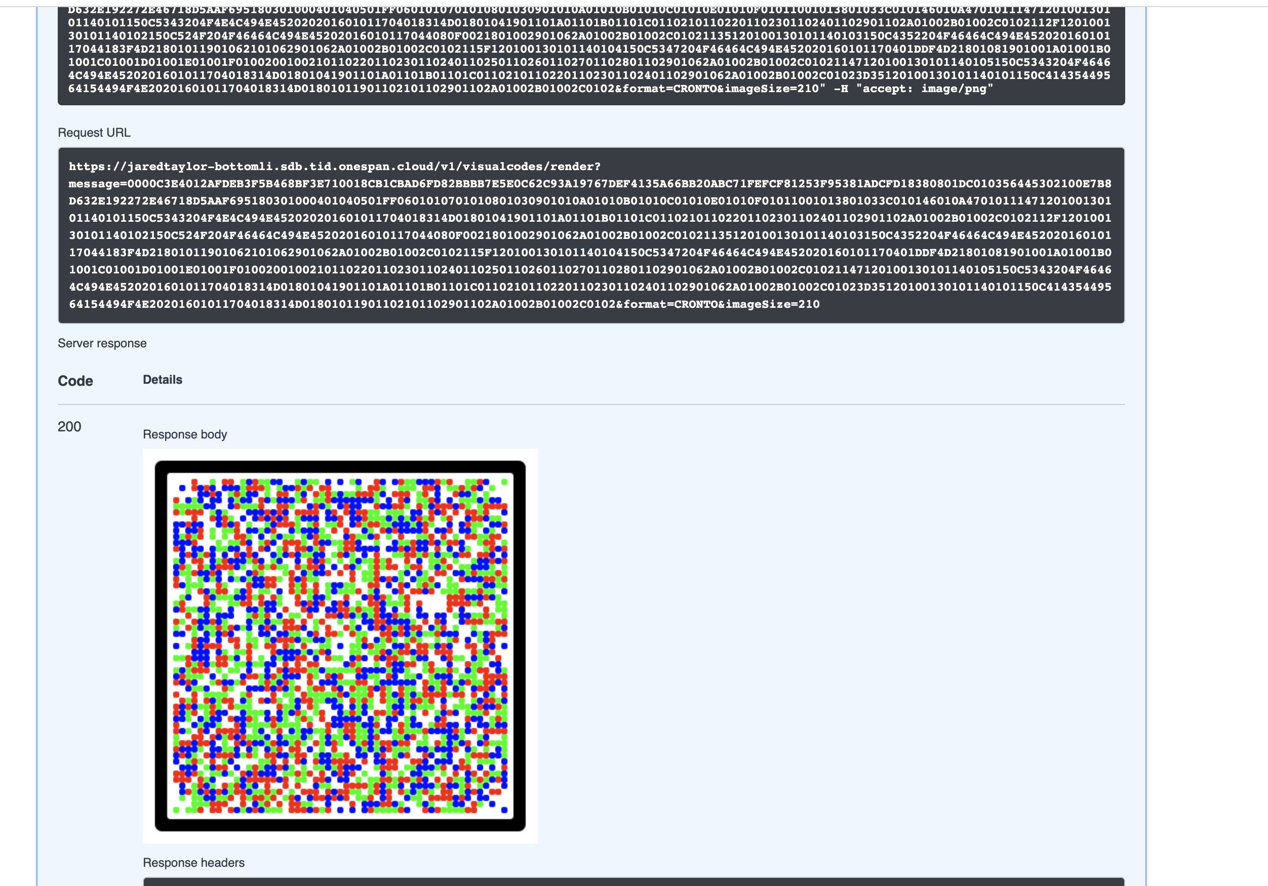 Cronto Message Scan Onespan Community Platform
